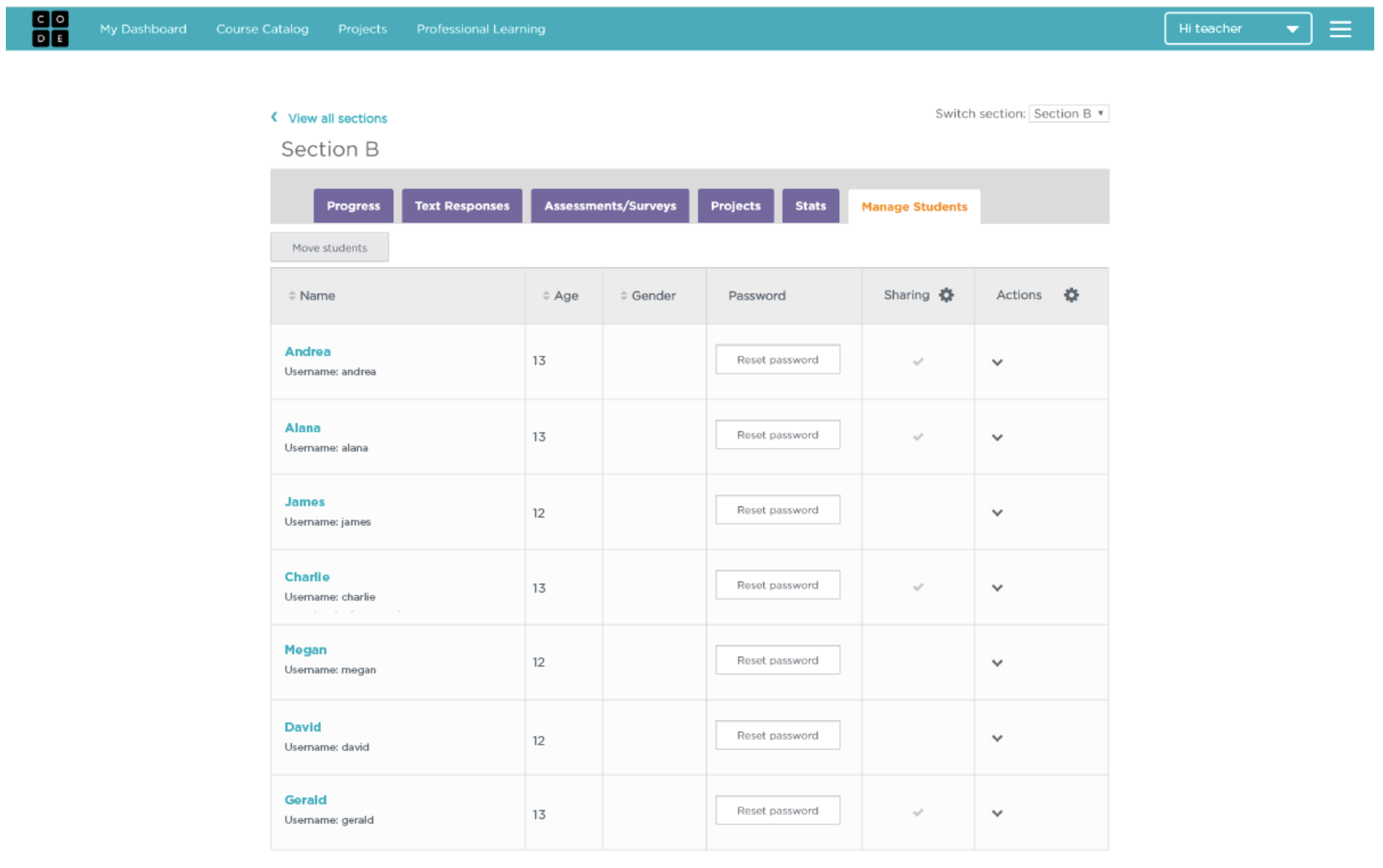 Privacy is our number one concern - teachers can control exactly which ...